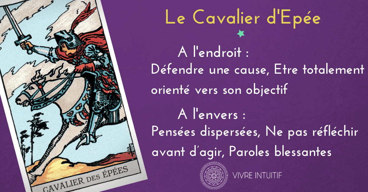 Le Cavalier d'Epée dans le Tarot : signification, interprétation -Vivre ...