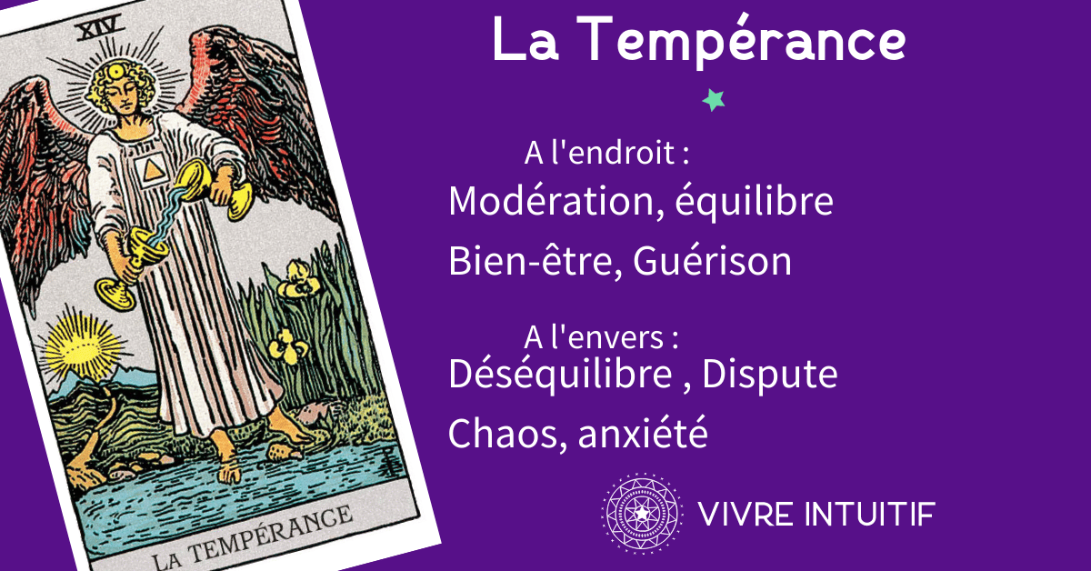 Signification de la Carte Tempérance dans le Tarot